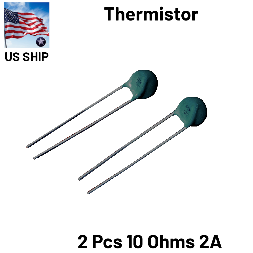 2x 10 OHM 2A NTC Current Limiter Thermistor 5MM - Woocommerce